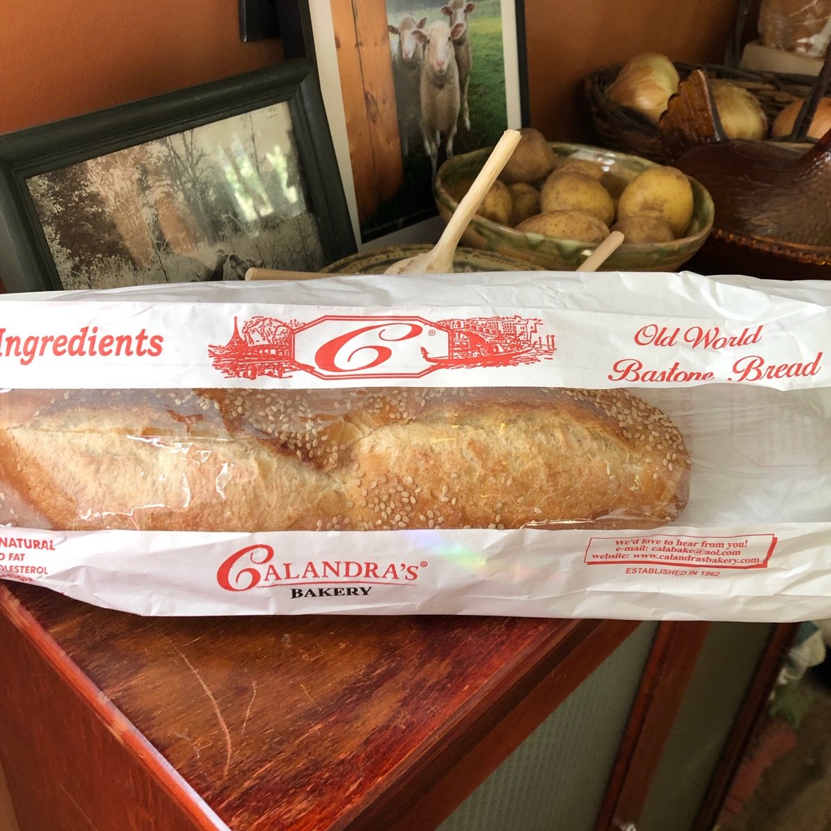 Old world Bastone bread from Calandra’s bakery - Vegan Product Reviews ...