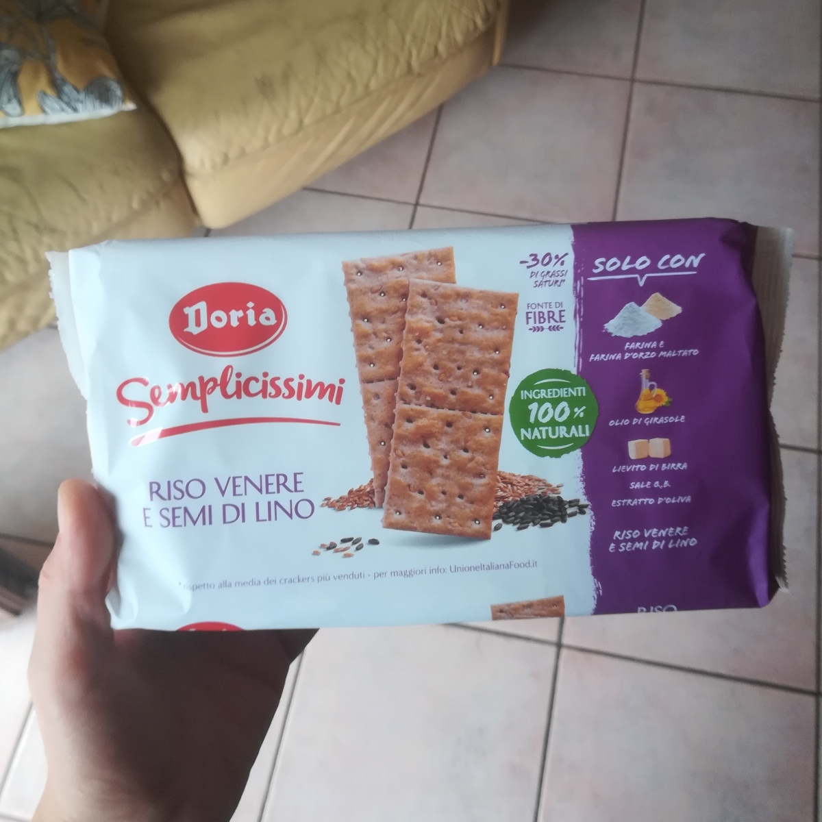 Doria - Crackers al Riso Venere e Semi di Lino Review | abillion