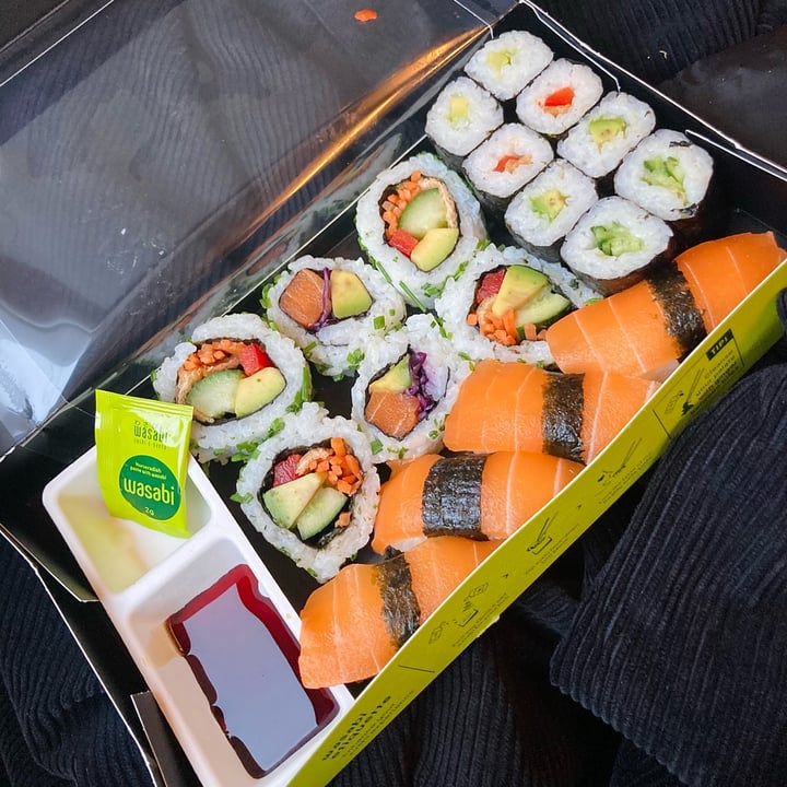 Wasabi Sushi & Bento United Kingdom Vegan Xalmon Harmony Set Review ...