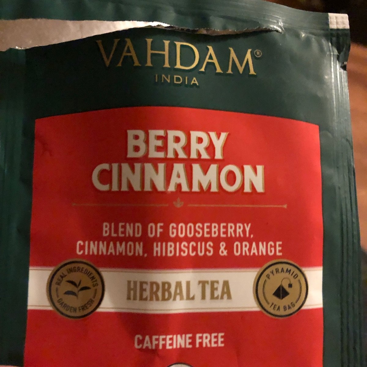 Berry cinnamon tea from Vahdam - Vegan Product Reviews & Ratings | abillion