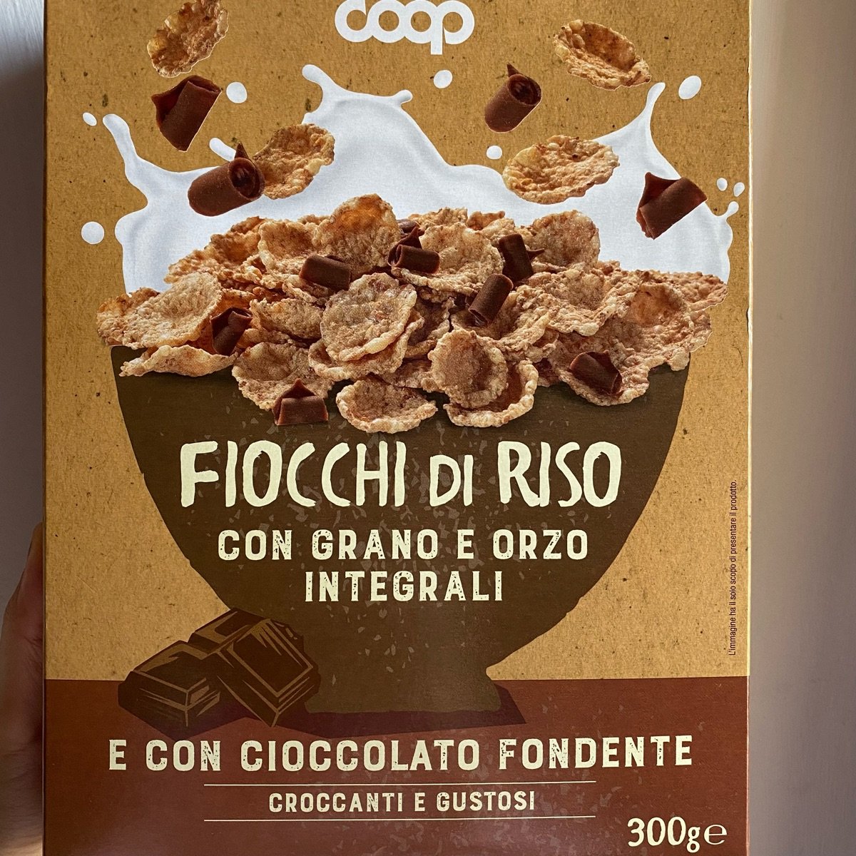 Fiocchi di riso con grano e orzo integrali E Con Cioccolato Fondente ...