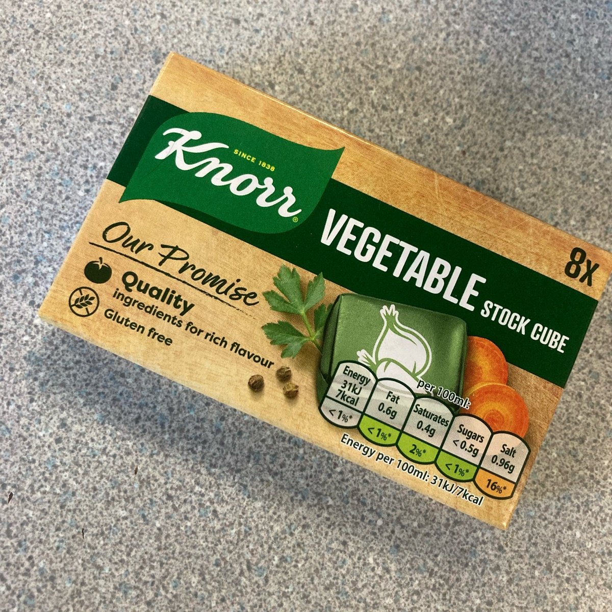 The vegetable cube from Knorr - Vegan Product Reviews & Ratings | abillion