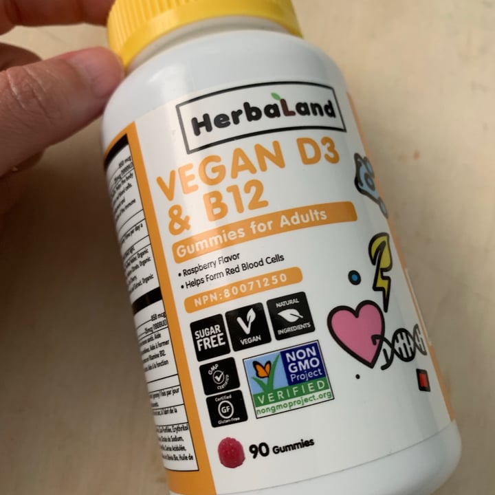 HerbaLand Vegan D3 and B12 Gummies for Adults (Sugar-free) Review ...