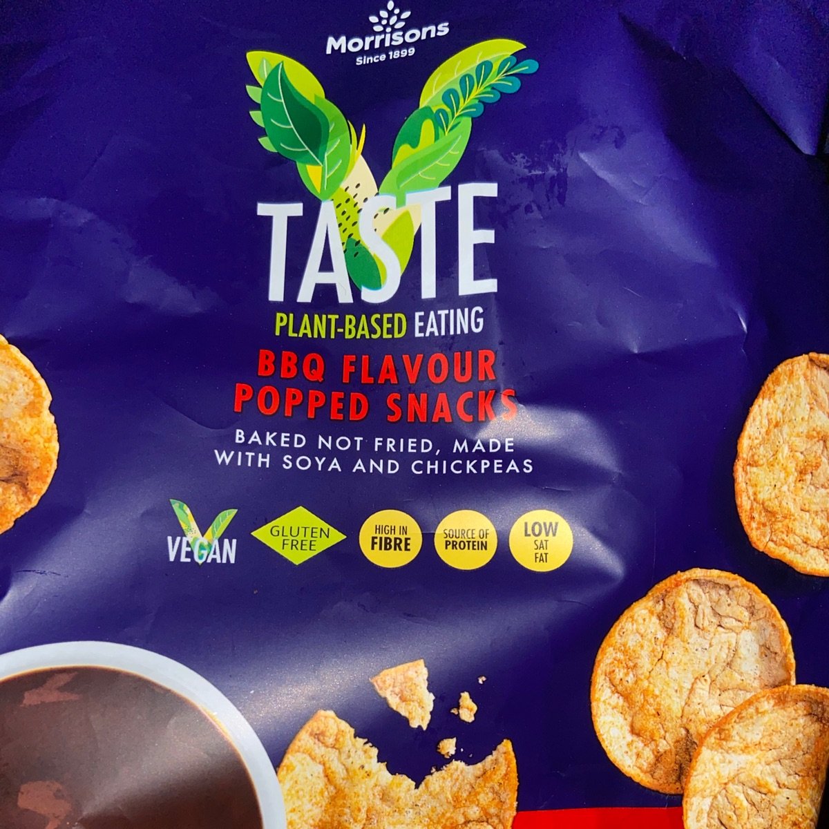 Taste BBQ flavour popped snacks from Morrisons - Vegan Product Reviews ...