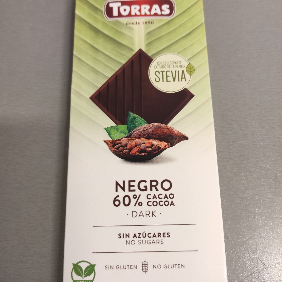 Chocolate Negro 60% Cocoa from Torras - Vegan Product Reviews & Ratings ...