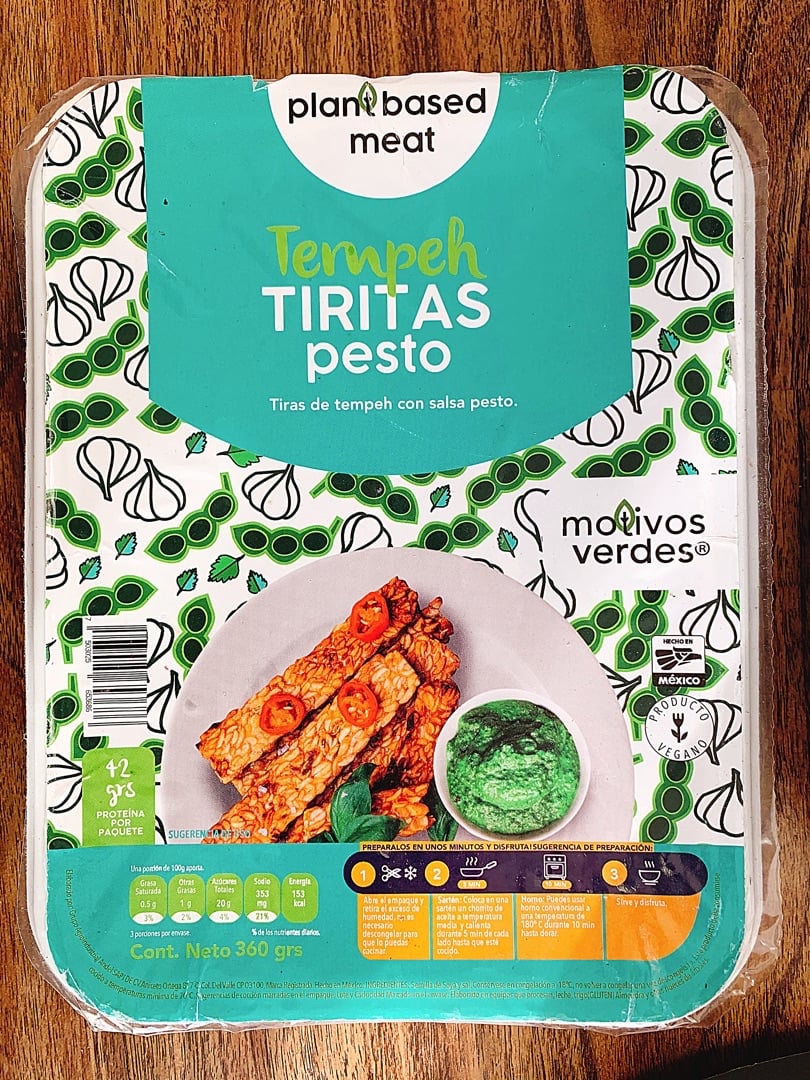 Tiritas De Tempeh, Sabor Pesto from Motivos Verdes - Vegan Product ...