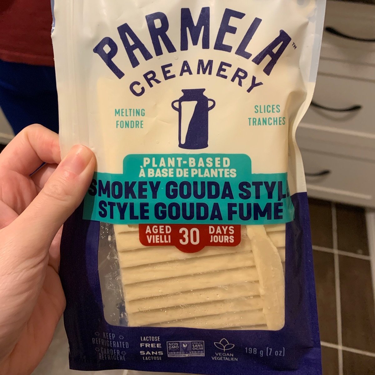 Smokey Gouda Style Aged Plant-Based Slices from Parmela Creamery ...