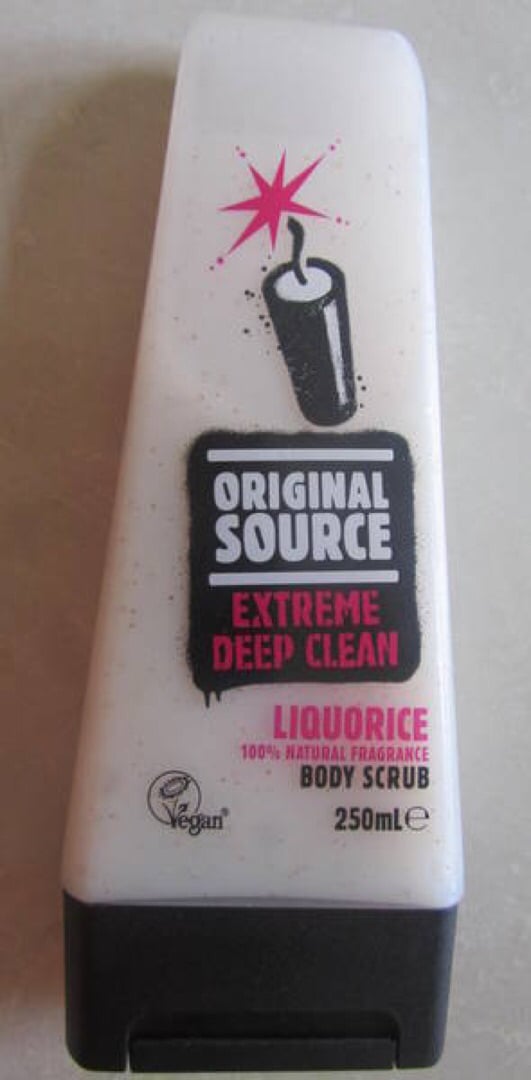 Liquorice body scrub from Original Source - Vegan Product Reviews ...