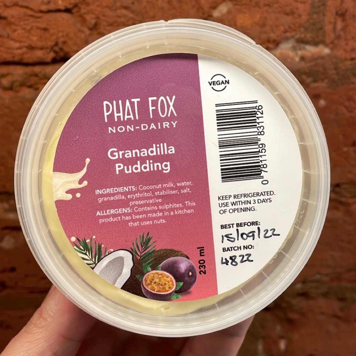 Granadilla pudding from Phat Fox - Vegan Product Reviews & Ratings ...