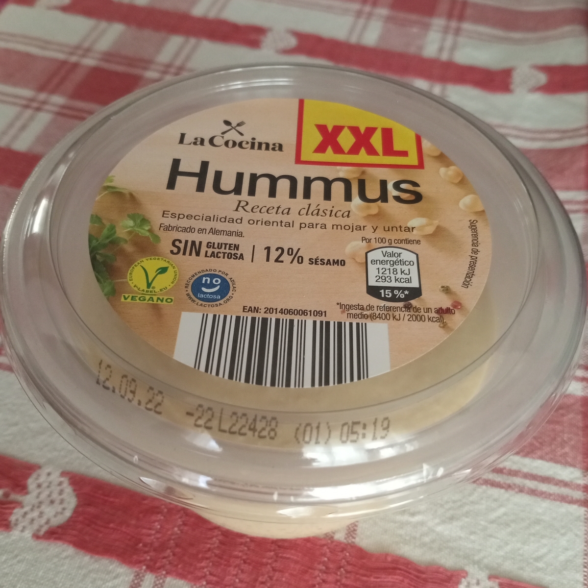 hummus xxl receta clásica from La Cocina de Aldi - Vegan Product ...