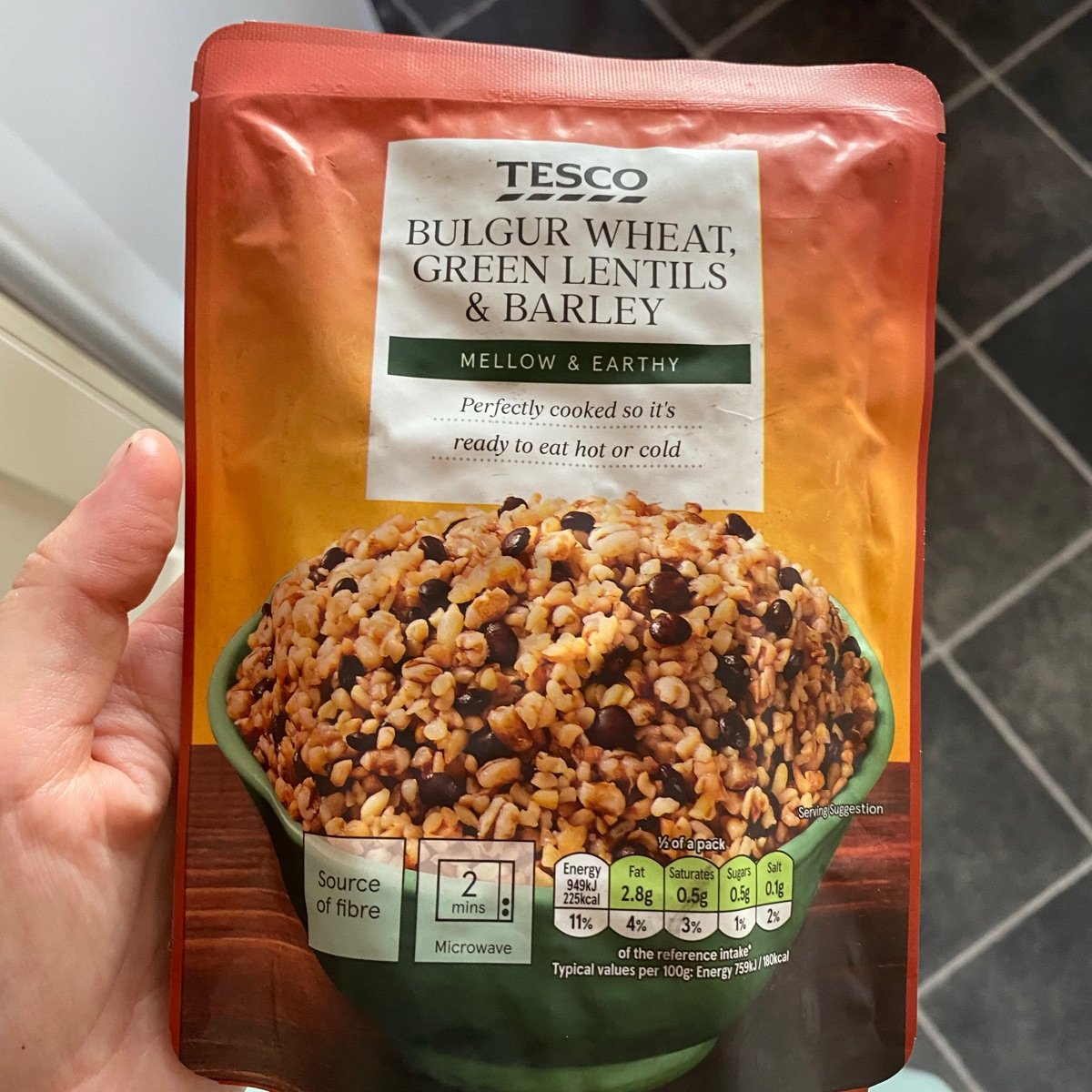 Bulgur wheat, green lentils and barley from Tesco - Vegan Product ...