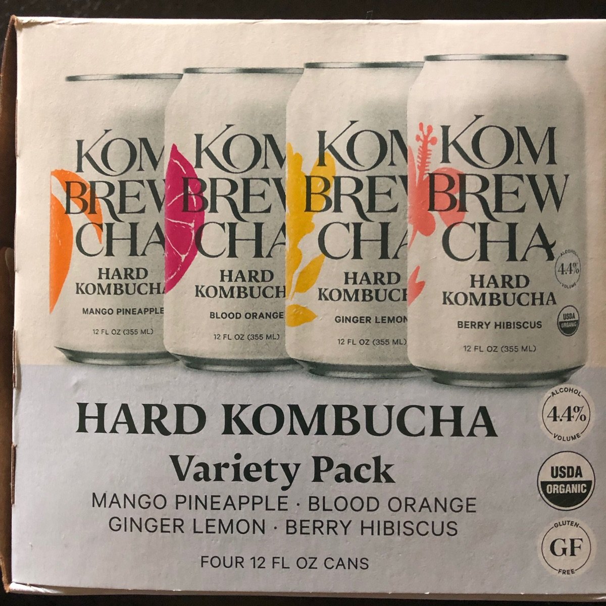 Hard Kombucha Variety Pack from Kombrewcha - Vegan Product Reviews ...
