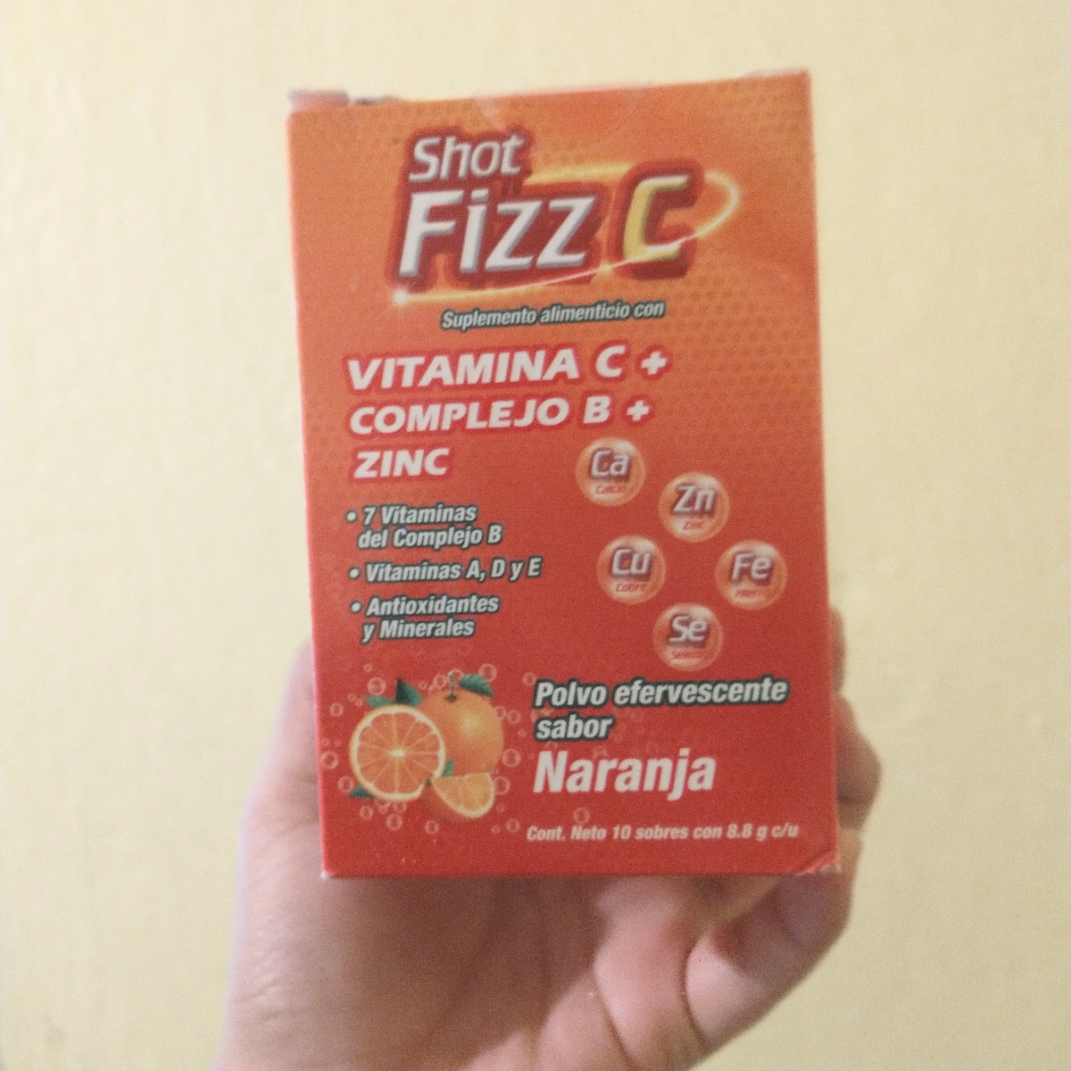 shot fizz c vitamina C + complejo B + zinc Reviews | abillion