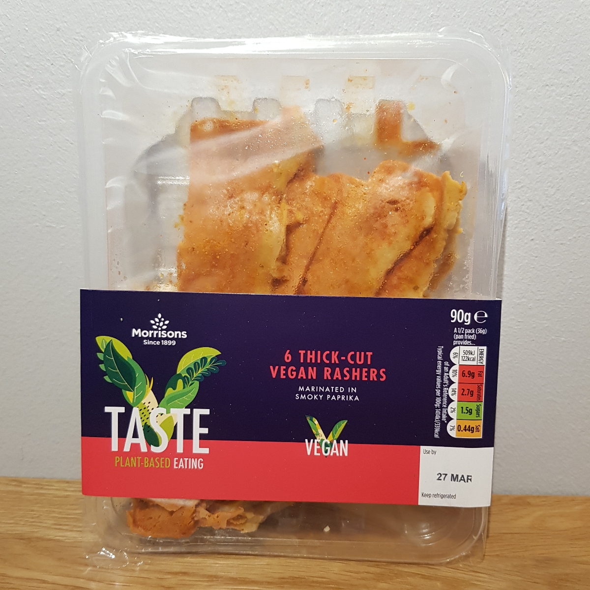 Thick Cut Vegan Rashers from Morrisons - Vegan Product Reviews ...