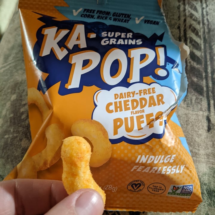Ka-Pop Dairy-Free Cheddar Puffs Review | abillion
