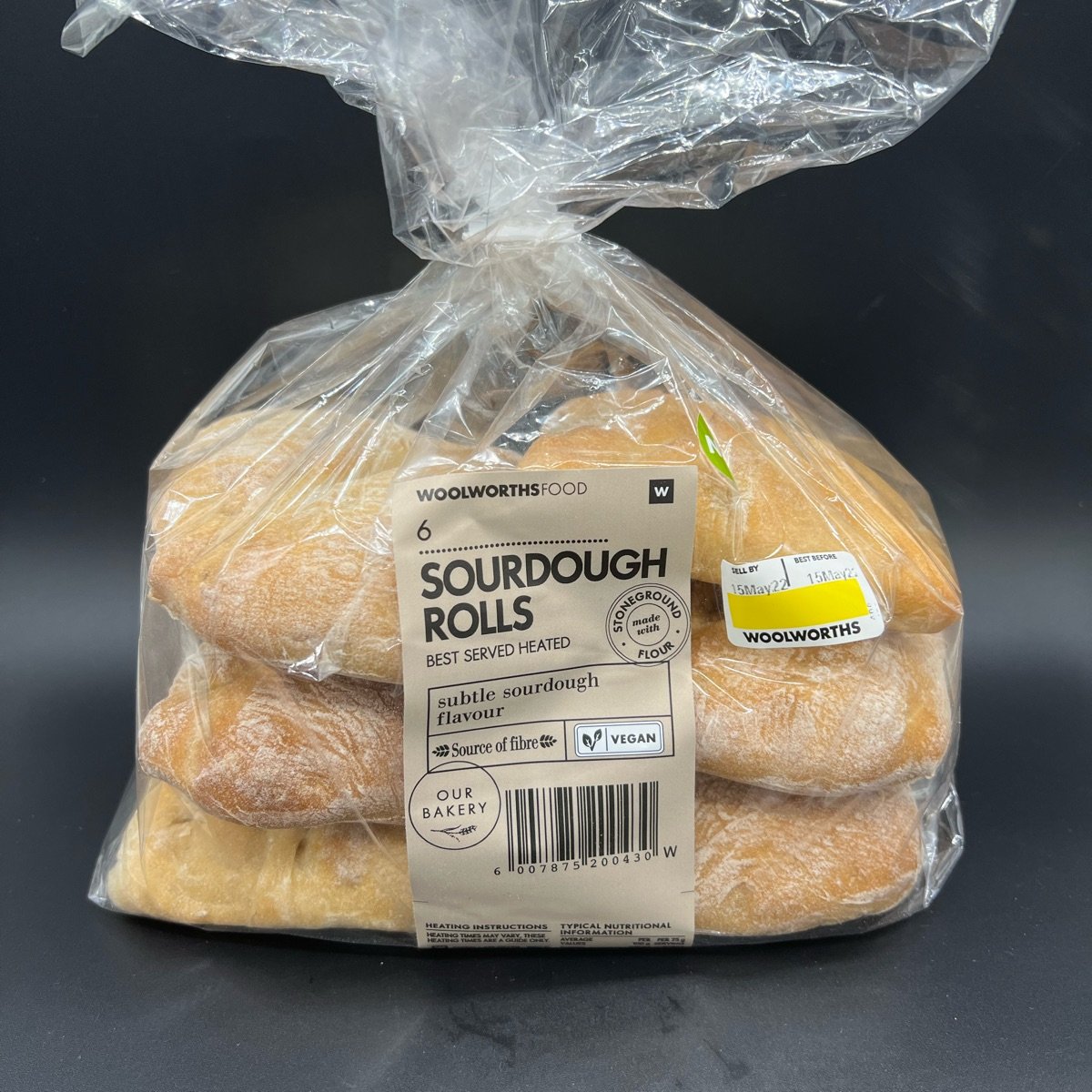 Woolworths Food - sourdough rolls Review | abillion