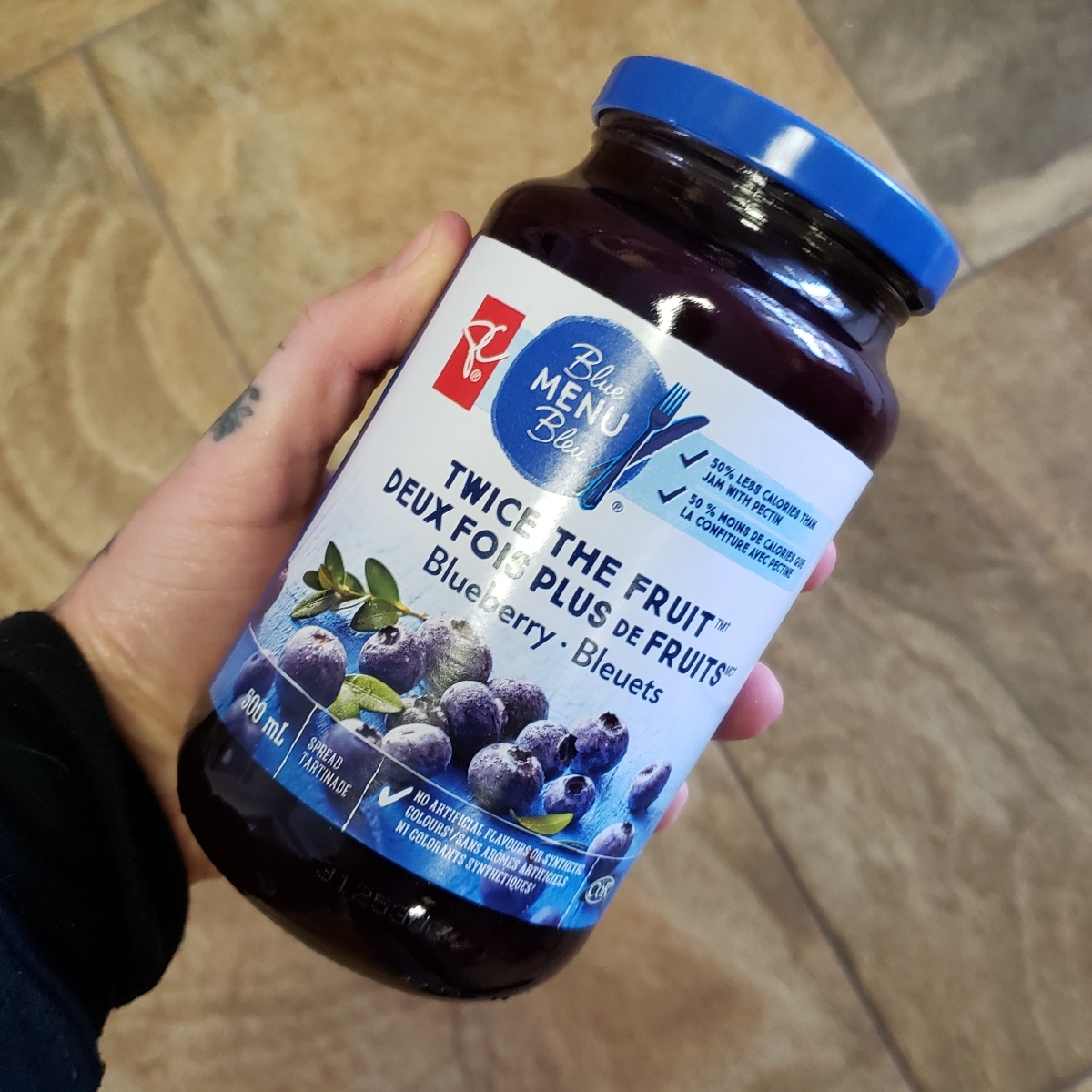 Twice The Fruit Blueberry Spread from PC Blue Menu - Vegan Product ...