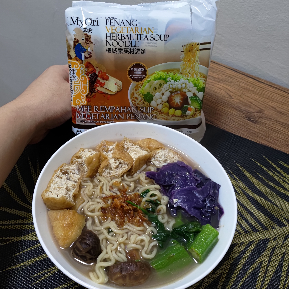 Penang Vegetarian Herbal Tea Soup Noodle from MyOri - Vegan Product ...