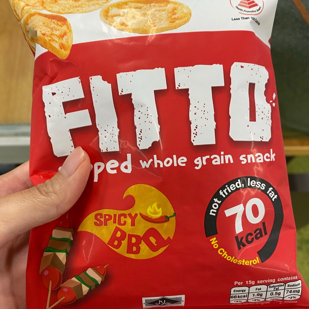 Spicy BBQ popped whole grain chips from Fitto - Vegan Product Reviews ...