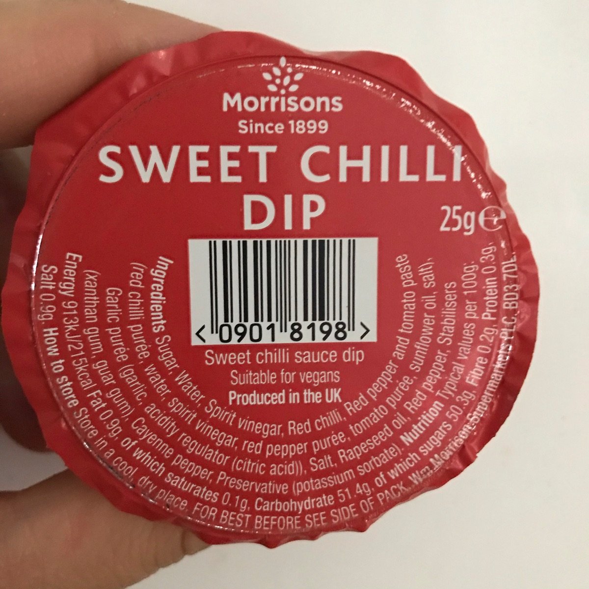 Sweet chilli dip for pizzas from Morrisons - Vegan Product Reviews ...