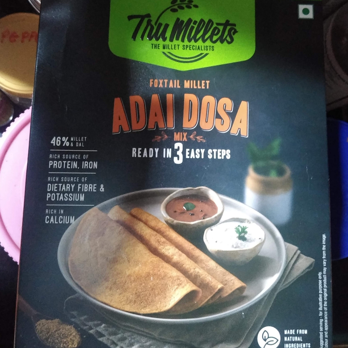 Foxtail Millet Adai Dosa Mix from Tru Millets - Vegan Product Reviews ...