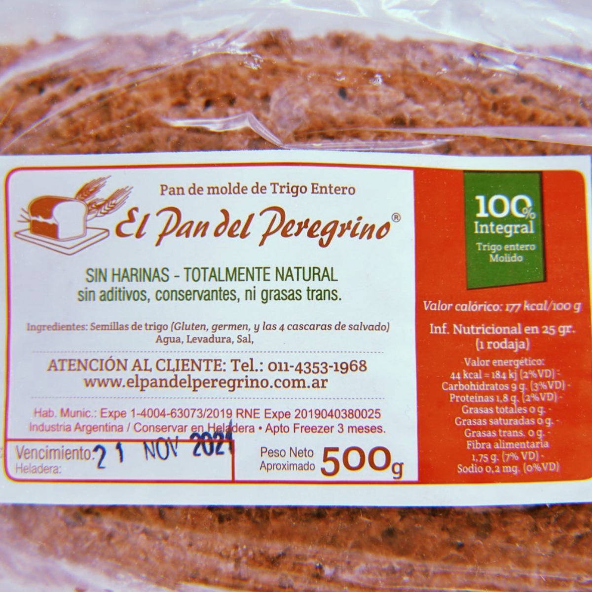 Pan de trigo entero from El Pan del Peregrino - Vegan Product Reviews ...