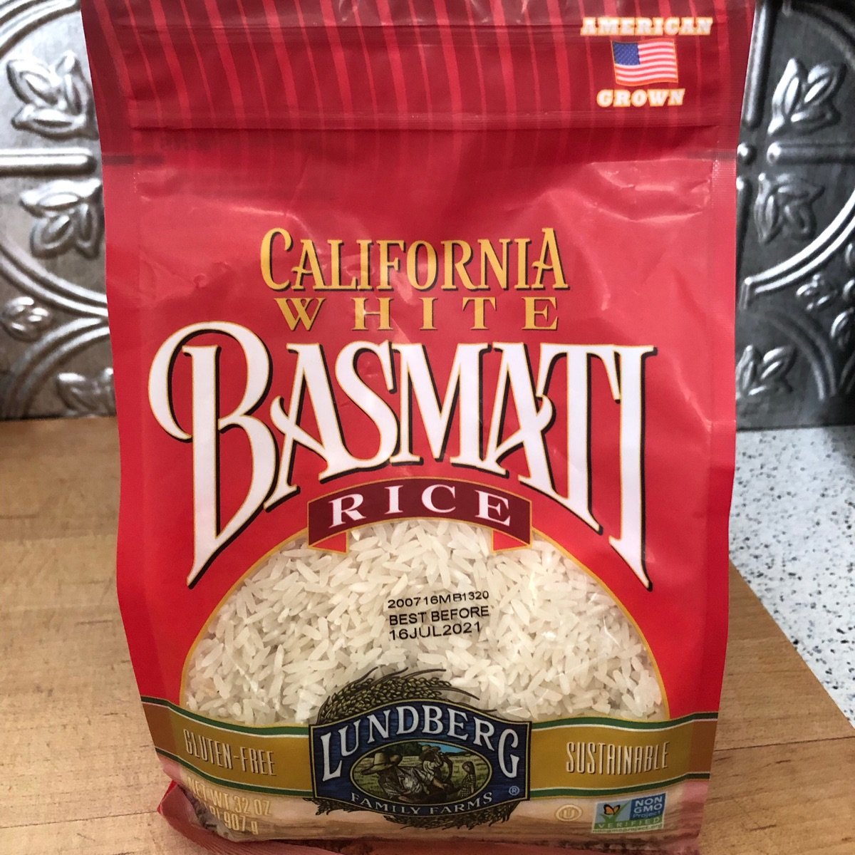 California White Basmati Rice from Lundberg Family Farms - Vegan ...