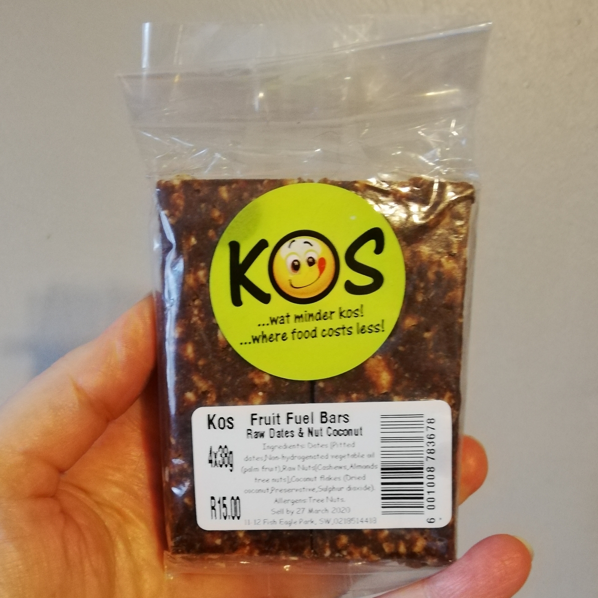Fruit Fuel Bars from Kos - Vegan Product Reviews & Ratings | abillion