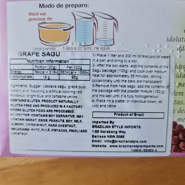 Sagu Sabor Uva (Grape Sago) from Yoki - Vegan Product Reviews & Ratings ...