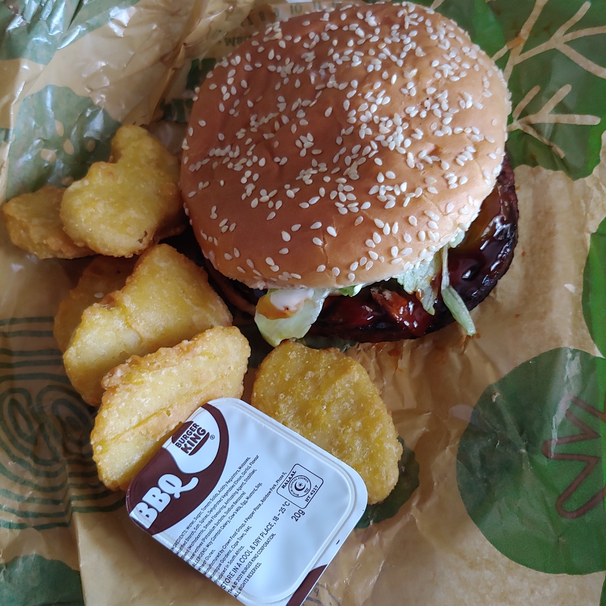 Plant Based Whopper at Burger King Blue Route Mall, Cape Town - Vegan ...