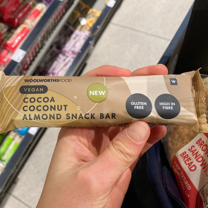 Woolworths Food Cocoa Coconut Almond Snack Bar Review | abillion