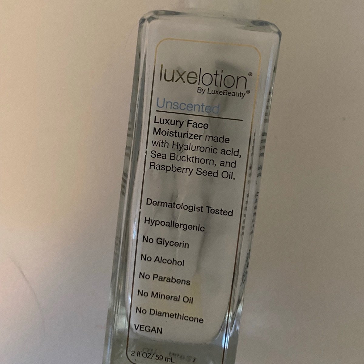 Unscented Luxe lotion from Luxe Beauty - Vegan Product Reviews ...