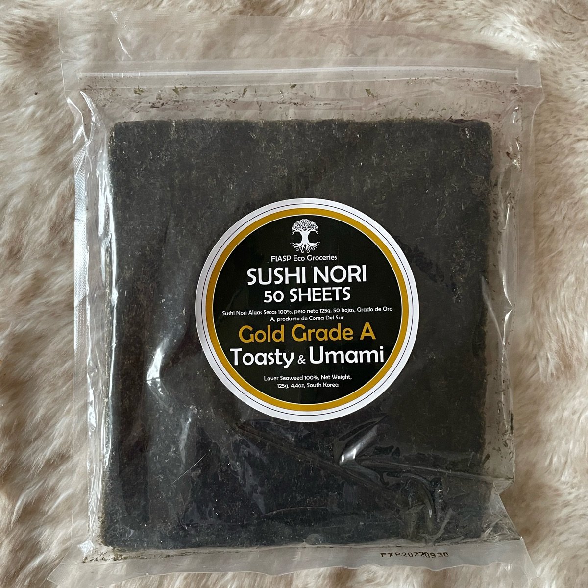 Sushi Nori Seaweed Sheets From Fiasp Eco Groceries Vegan Product