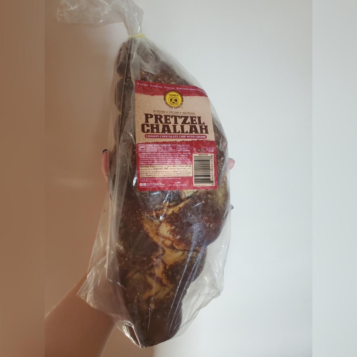 Chana's Chocolate Chip With Crumb from Yoni's Pretzel Challah - Vegan ...