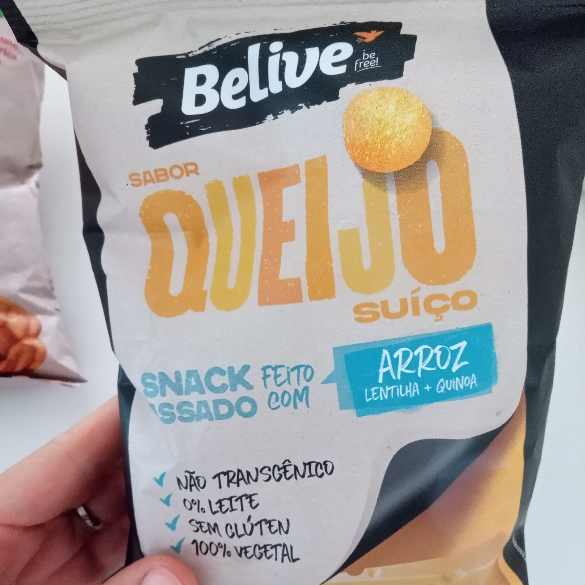 Snack Assado Queijo Suíço from Belive be free - Vegan Product Reviews ...