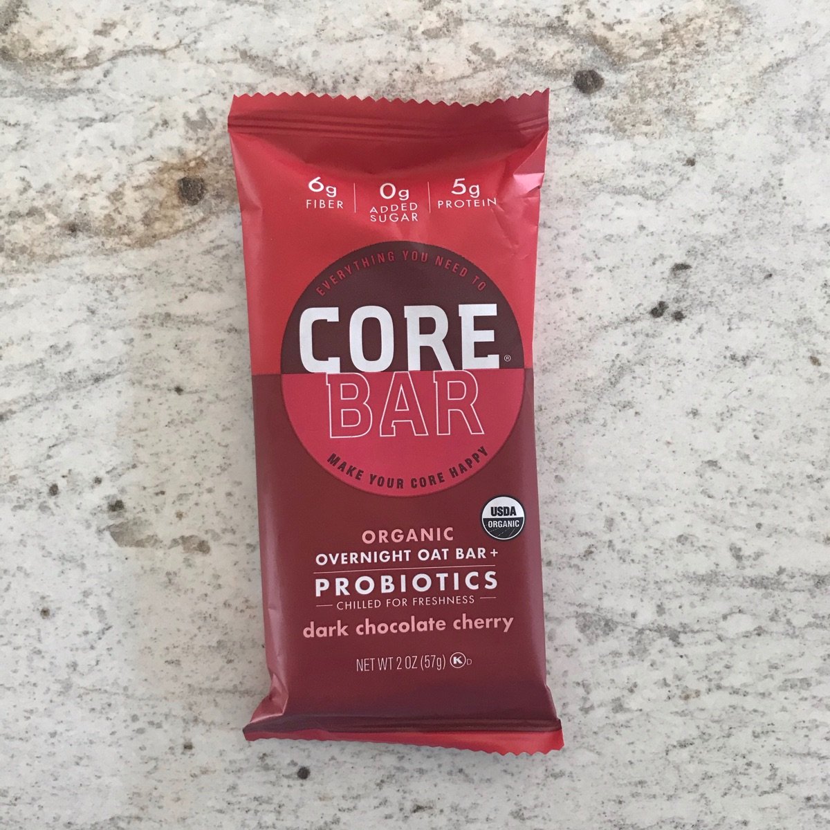 Dark Chocolate Cherry Overnight Oat Bar from CORE Bar - Vegan Product ...