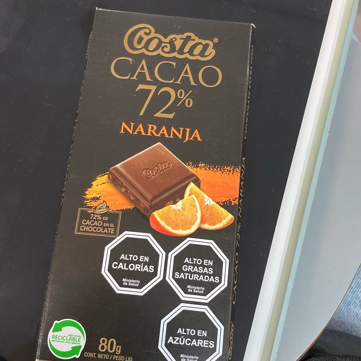 Chocolate 72% naranja from Costa - Vegan Product Reviews & Ratings ...