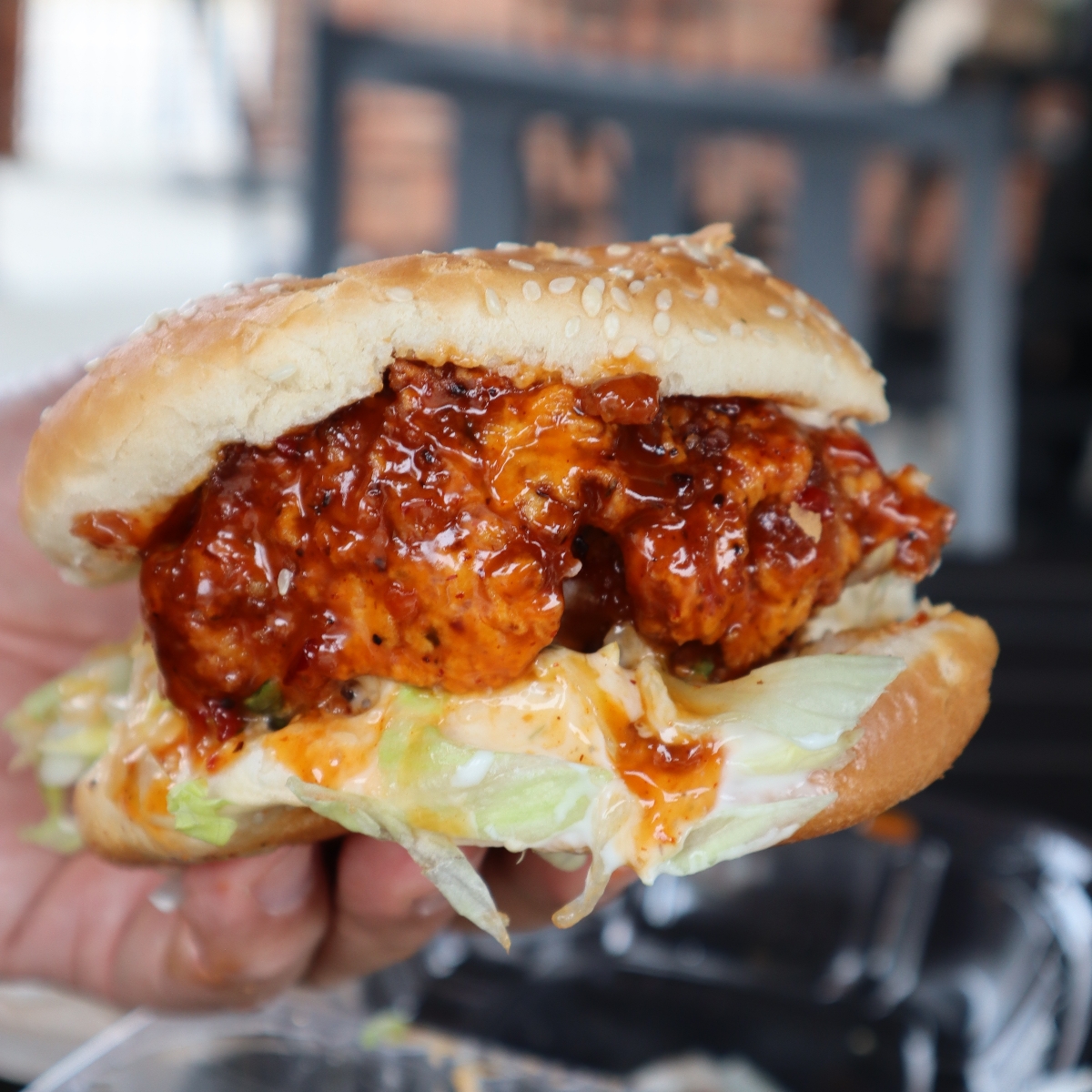 Habanero chicken sandwich from Vuture Food - Vegan Product Reviews ...