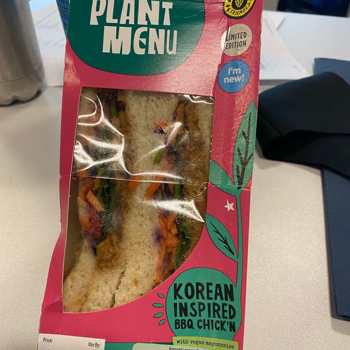 Reseñas de Korean inspired bbq chick'n sandwich por Plant Menu | abillion