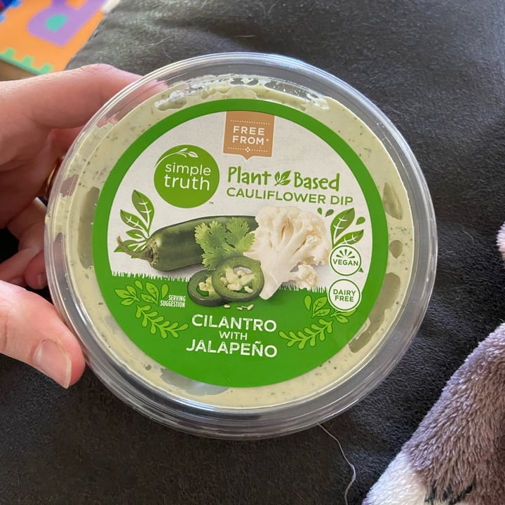Simple Truth Plant Based Cauliflower Dip “Cilantro & Jalapeño” Review ...