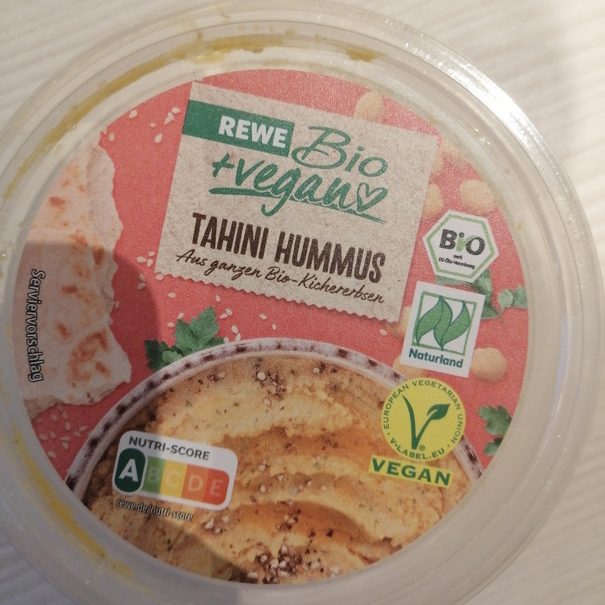 Tahini Hummus from Rewe Bio - Vegan Product Reviews & Ratings | abillion