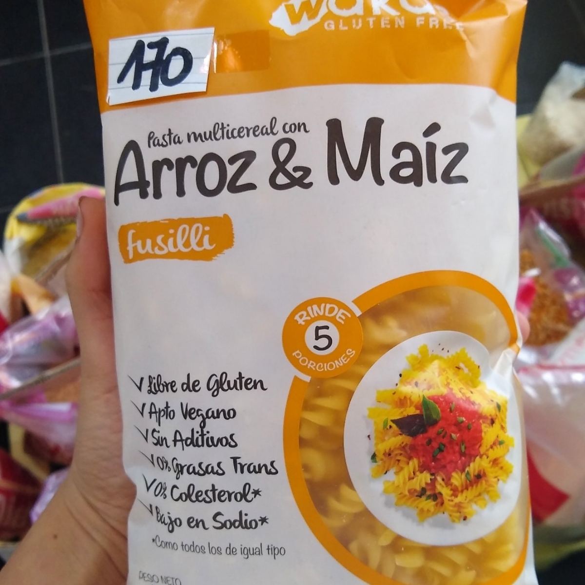 Pasta Multicereal con Arroz y Maiz Fusilli from Wakas - Vegan Product ...