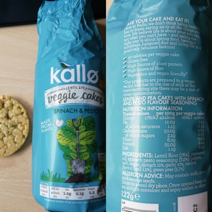Kallo Kallo Lentil & Pea Veggie Cakes Review | abillion