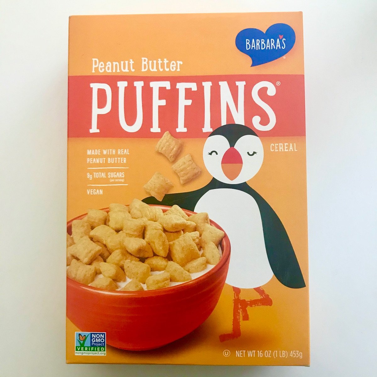 Peanut butter puffins from Barbara’s - Vegan Product Reviews & Ratings ...