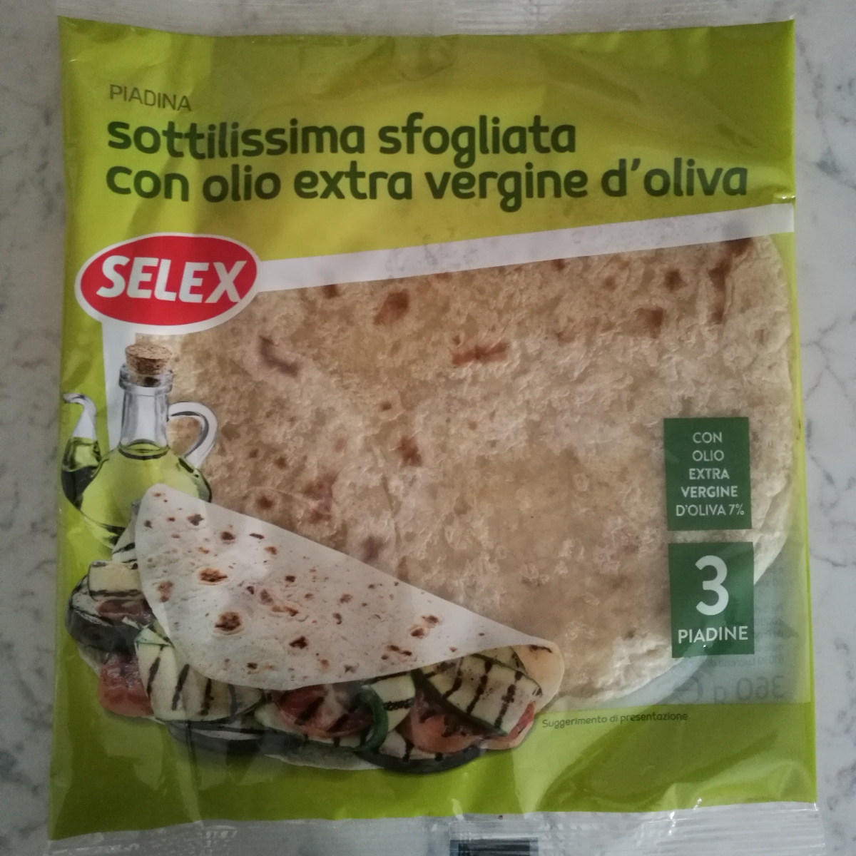 Piadina all'olio di oliva from Selex - Vegan Product Reviews & Ratings ...