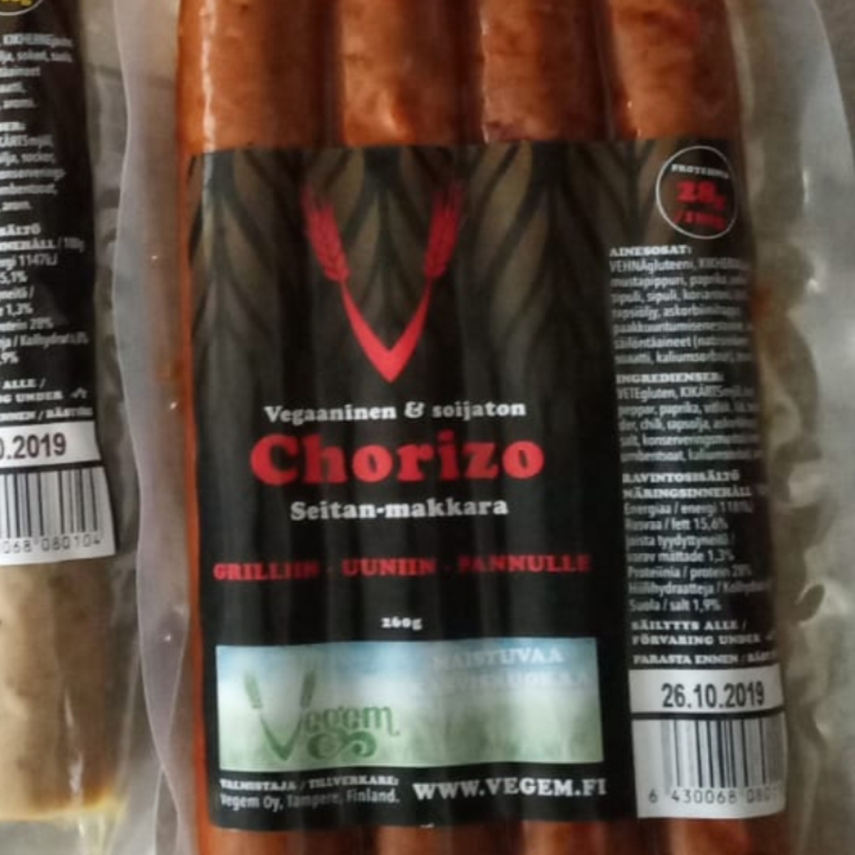 Chorizo from Vegem - Vegan Product Reviews & Ratings | abillion