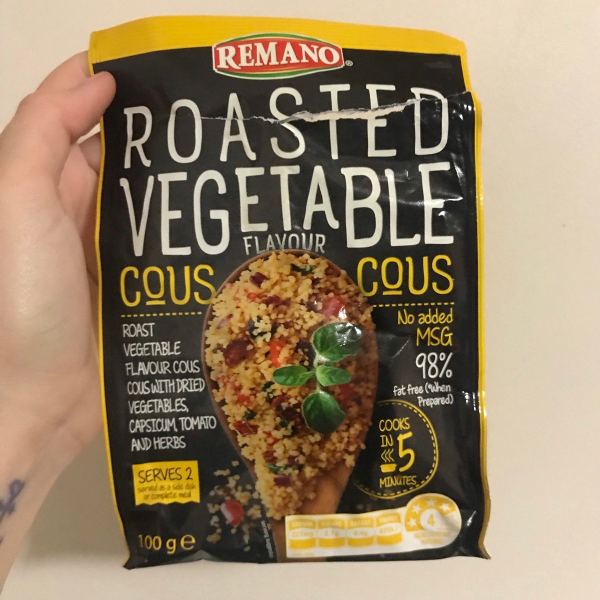 Roast Vegetable Flavoured Cous Cous from Remano - Vegan Product Reviews ...