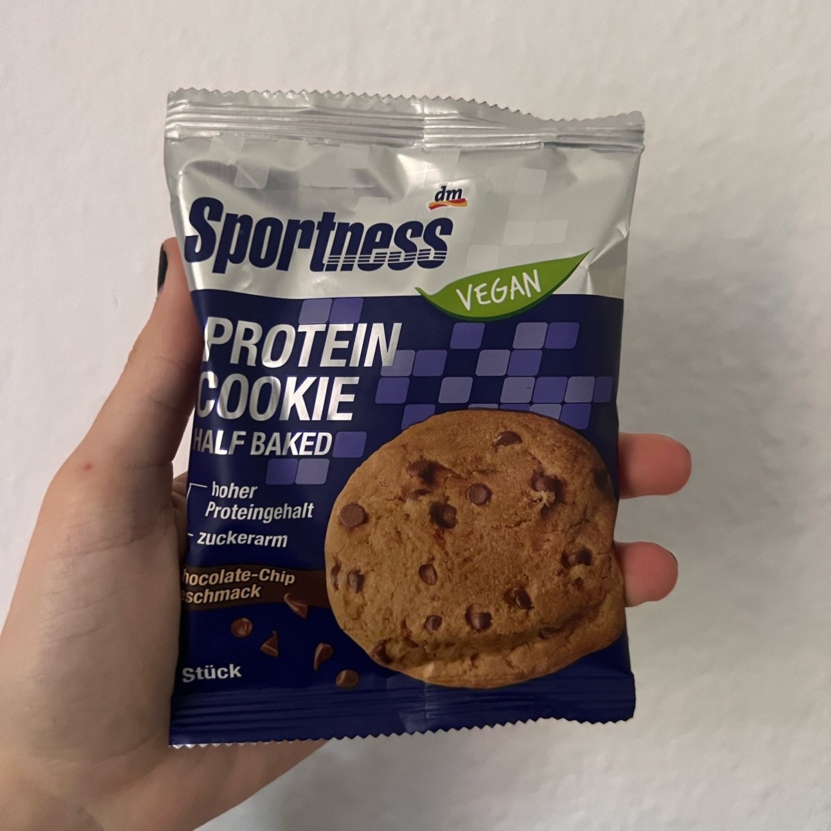 protein cookie half baked from DM Sportness - Vegan Product Reviews ...