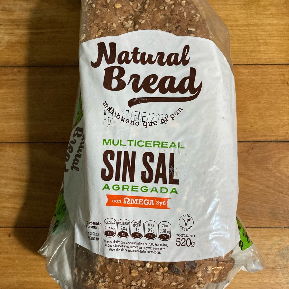 Pan multicereal sin sal from Natural Bread - Vegan Product Reviews ...