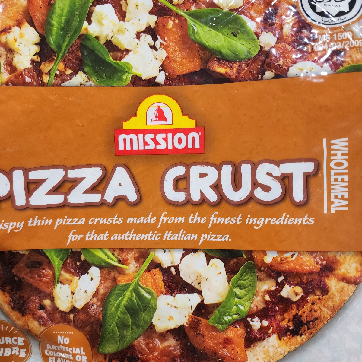 wholemeal pizza crust from Mission Foods - Vegan Product Reviews ...